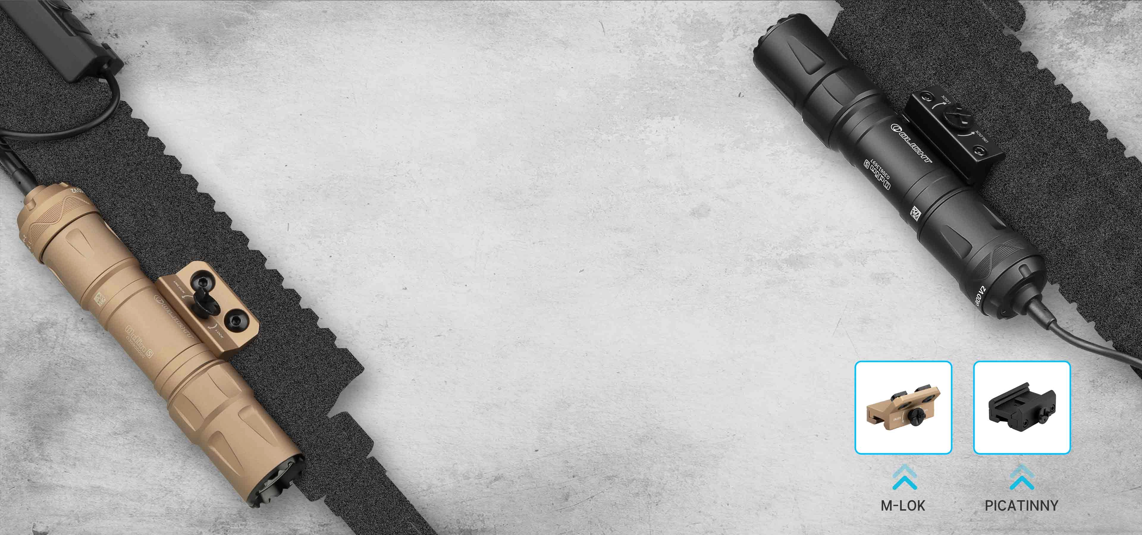 Olight Odin S tactical weapon light 1500 lumen rail mounted strobe ...