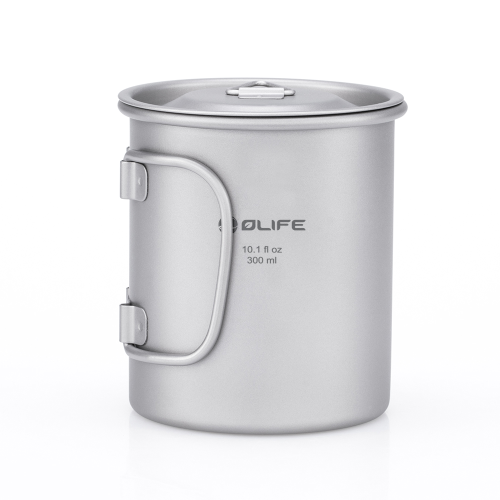 Titanium Camp Mug Durable Lightweight Multifunctional Cooking Drinking ...