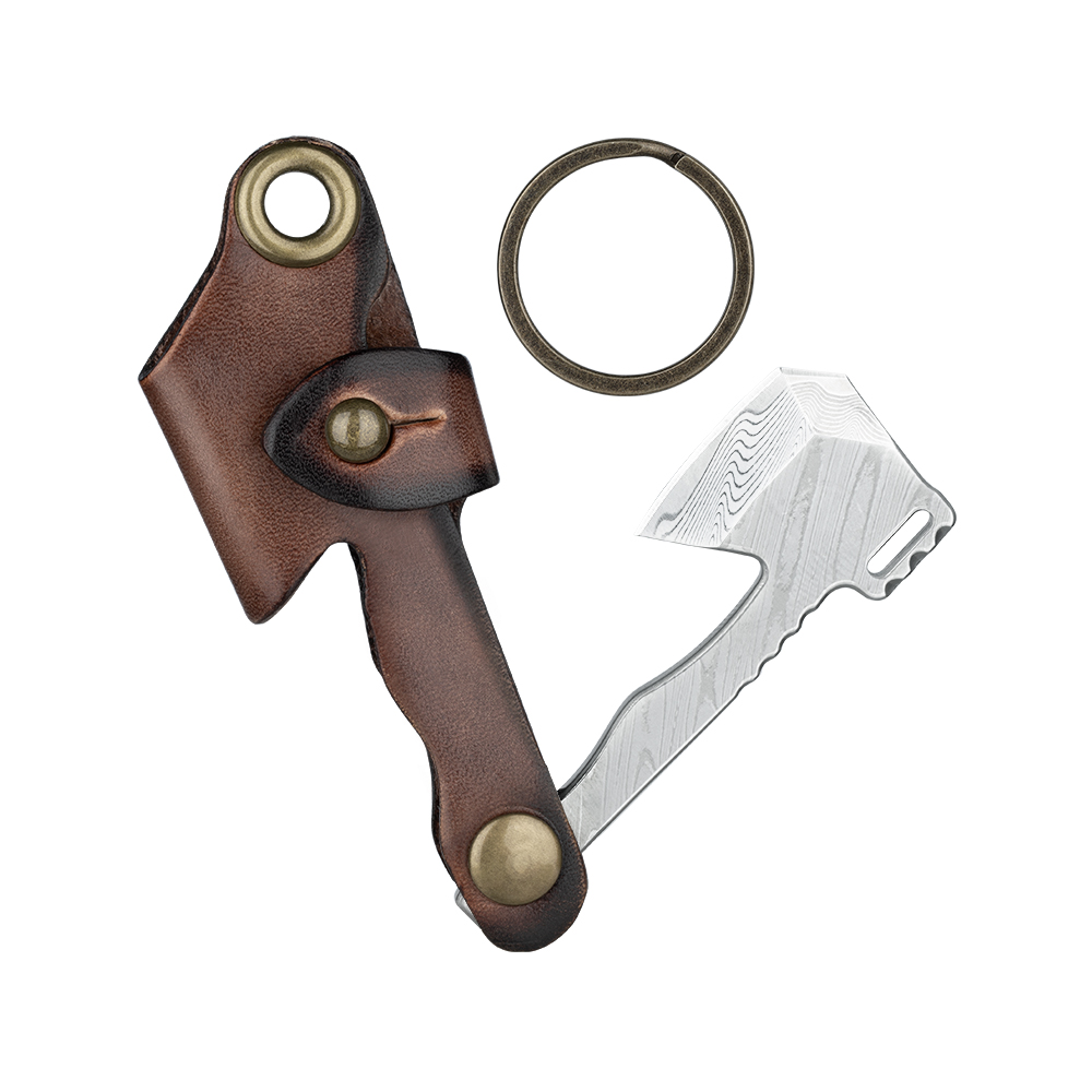 Otacle A1 Nano Damascus Keychain Hatchet - Olight Canada