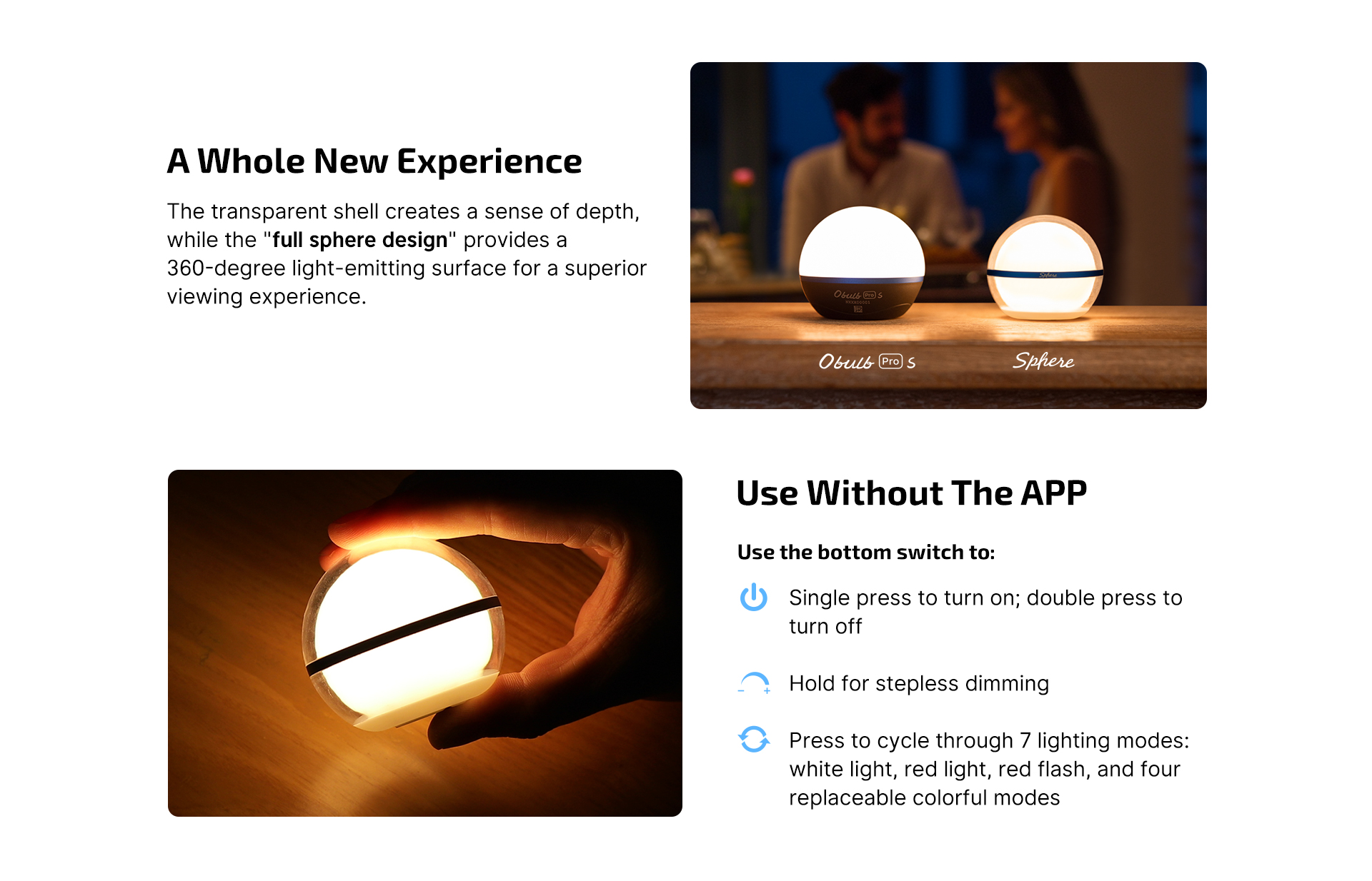 Olight Sphere Ambient Light with App Control - Olight Canada