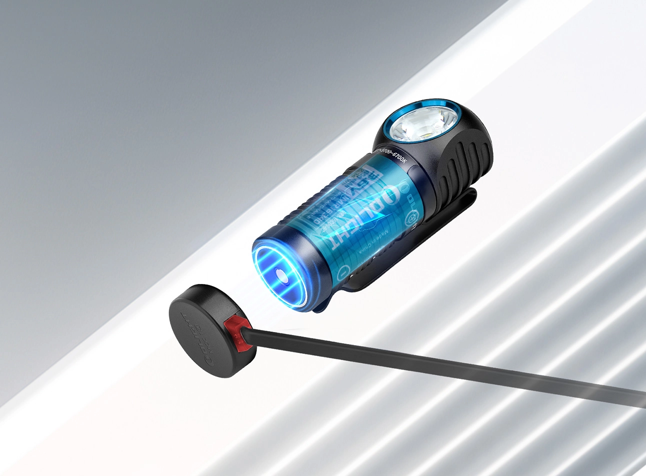 Perun 3 Mini Headlamp Flashlight 1250 Lumens Red White Dual Light ...