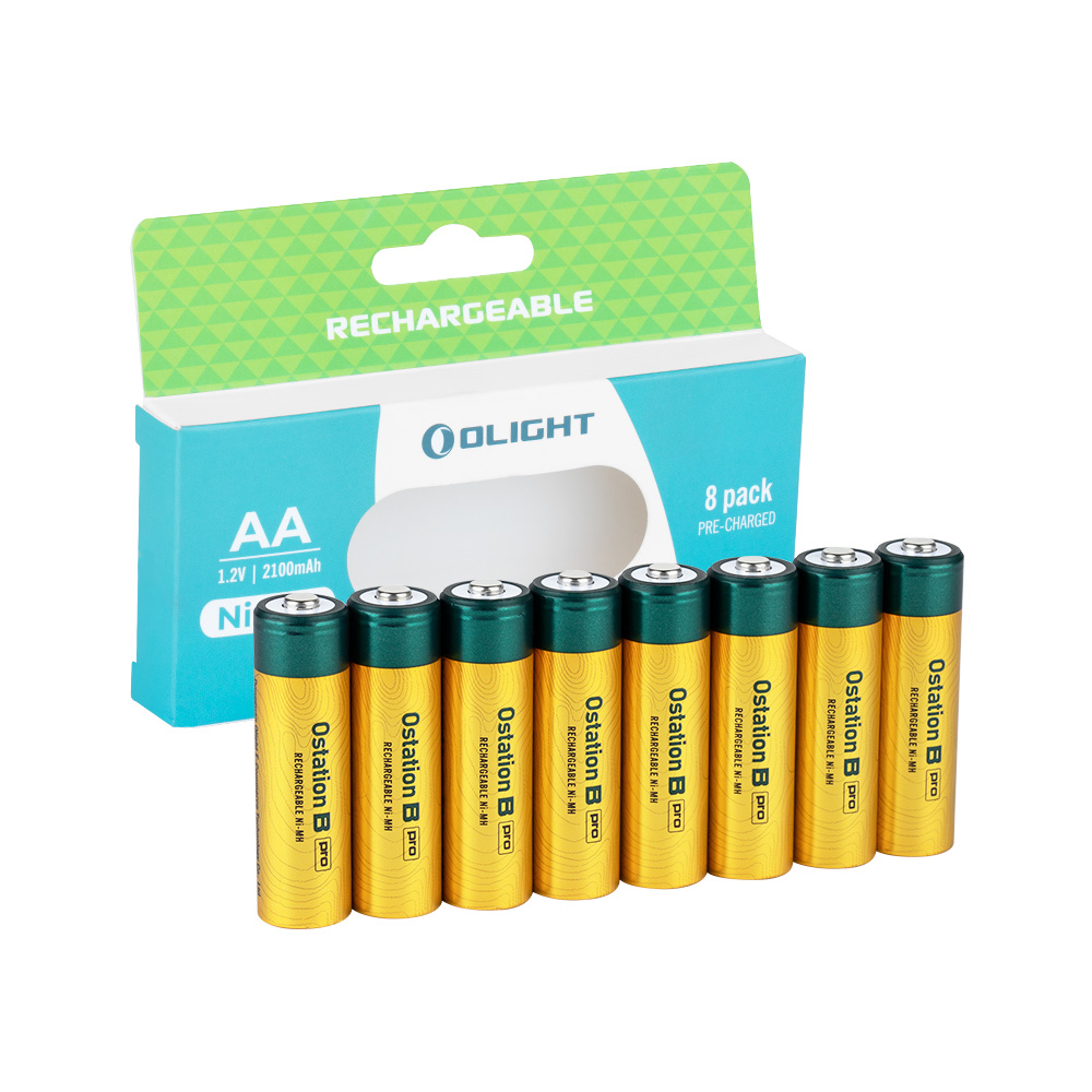 Olight 2100mAh battery (AA Battery 8pcs/pack)- Olight Canada