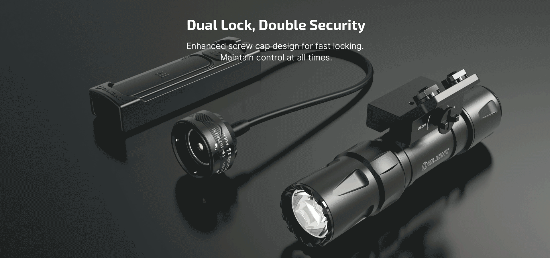 Olight Odin S tactical weapon light 1500 lumen rail mounted strobe ...