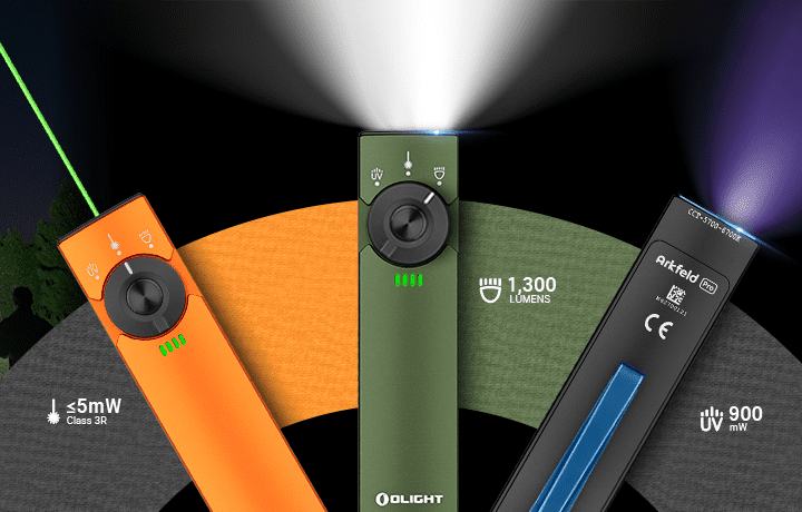 Discover Olight Arkfeld PRO - Ultimate 3-in-1 Flashlight