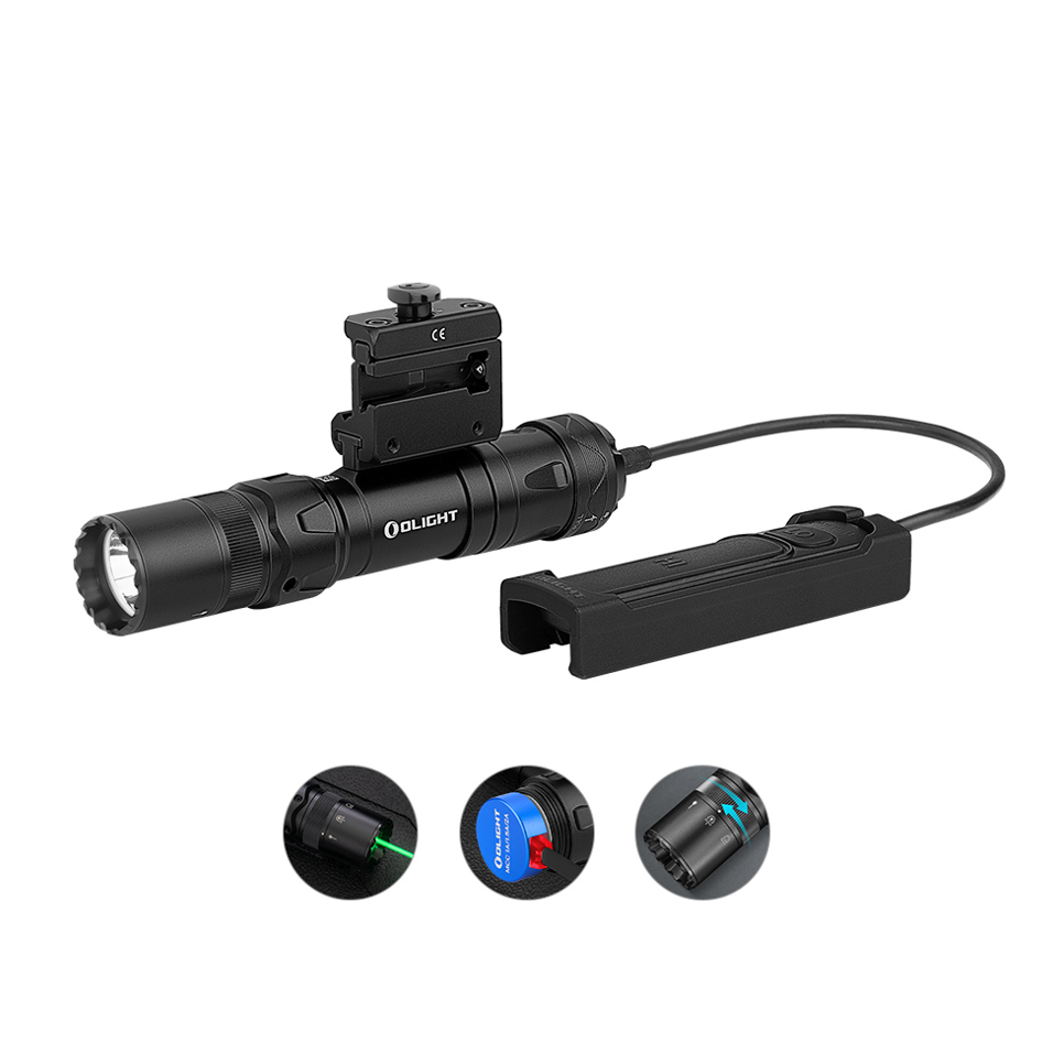 Odin GL Mini Tactical Flashlight laser combo - Olight Canada