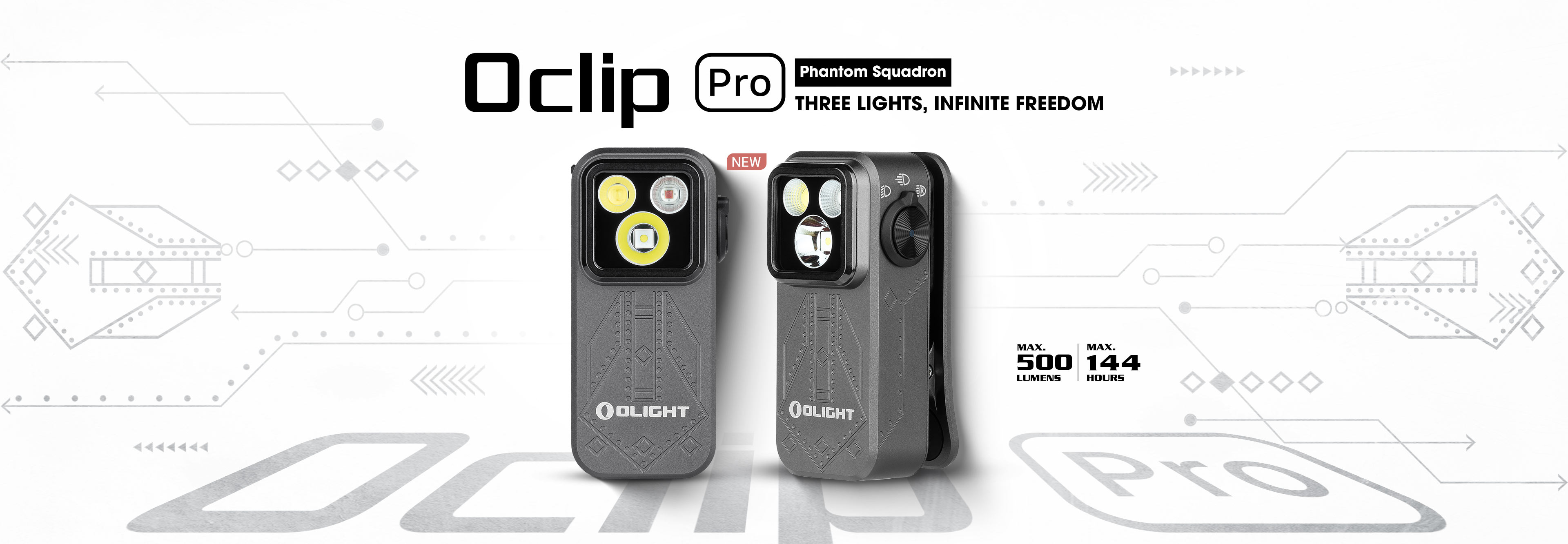 Oclip Pro Flashlight Versatile Lighting Enhanced Brightness USB-C ...
