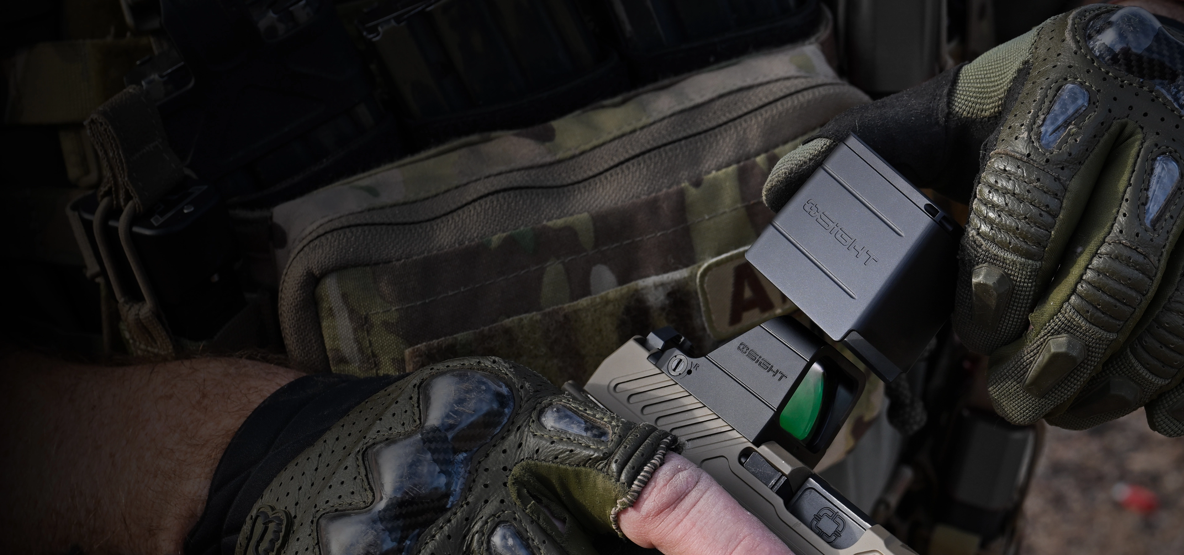 Olight Osight X green multi reticle pistol sight magnetic charging ...