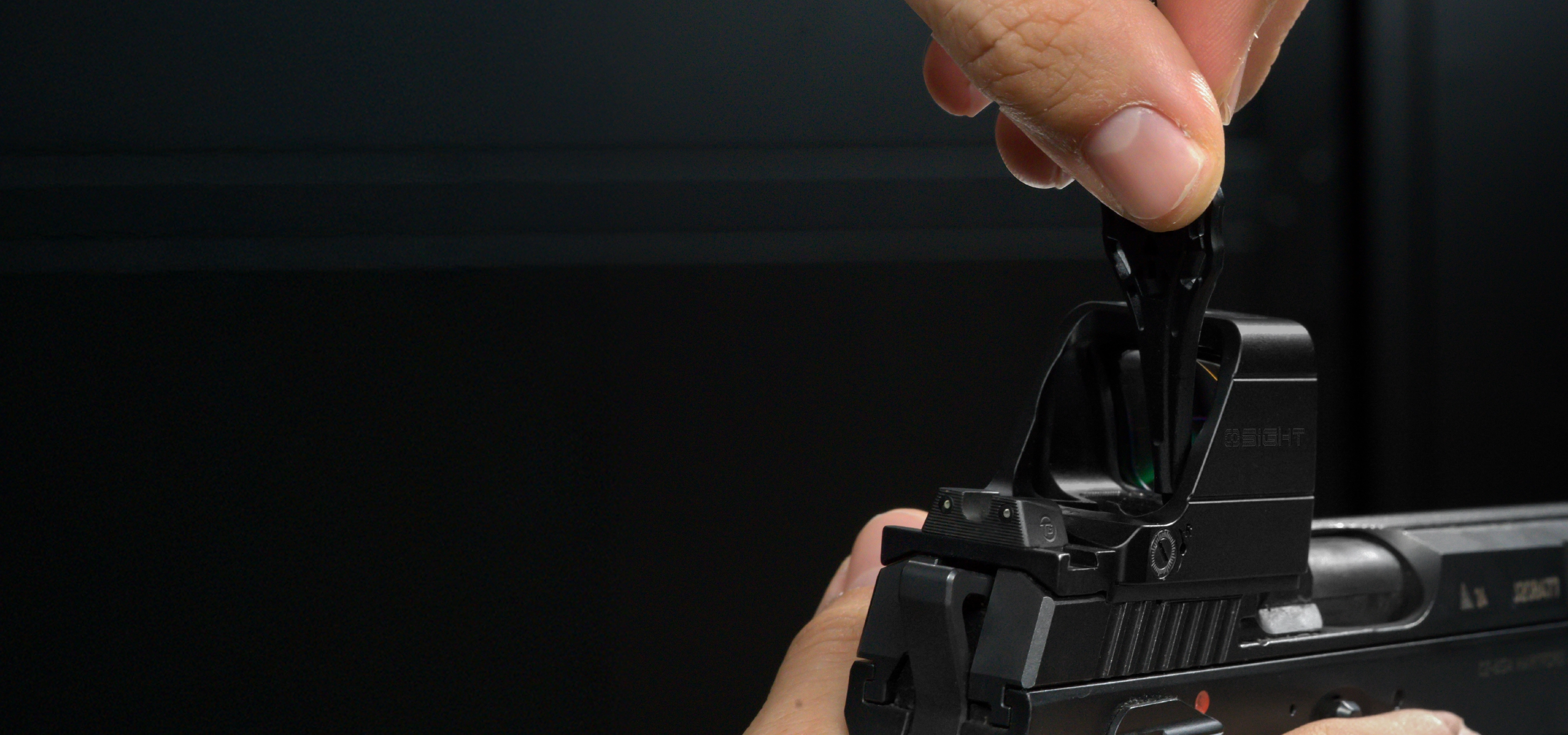 Olight Osight X green multi reticle pistol sight magnetic charging ...