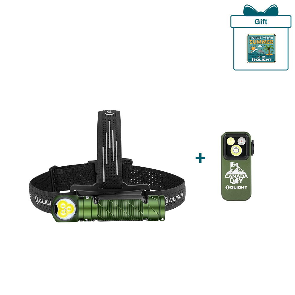 Olight Perun 3 Headlamp 3000 Lumens White Light and Red Light Bundle ...